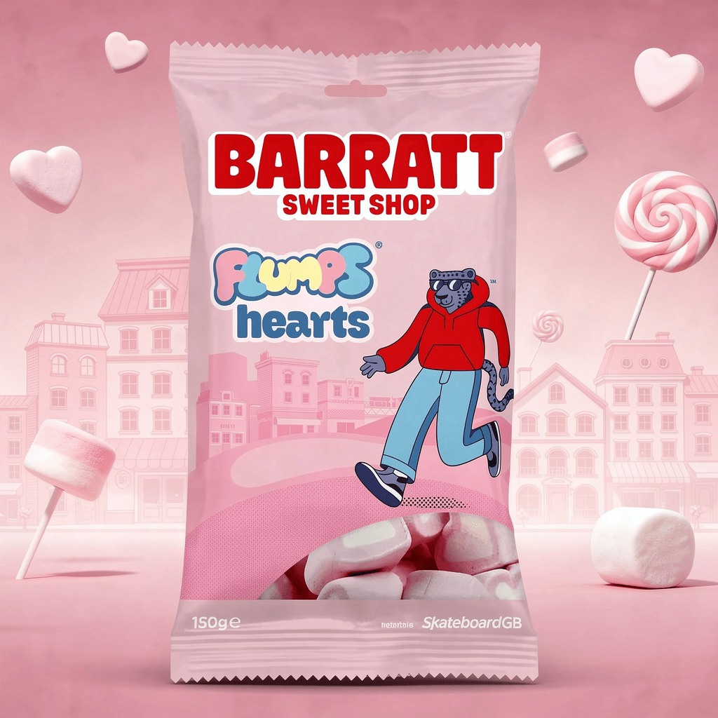 Barratt Sweet Shop Flumps Hearts Bag 130g — Happy Candy UK LTD