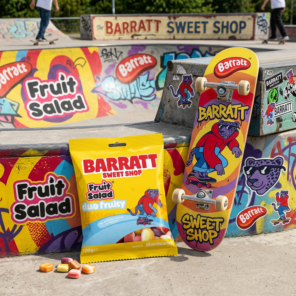 Barratt Sweet Shop Fruit Salad Duo Fruity Bag 120g — Happy Candy UK LTD