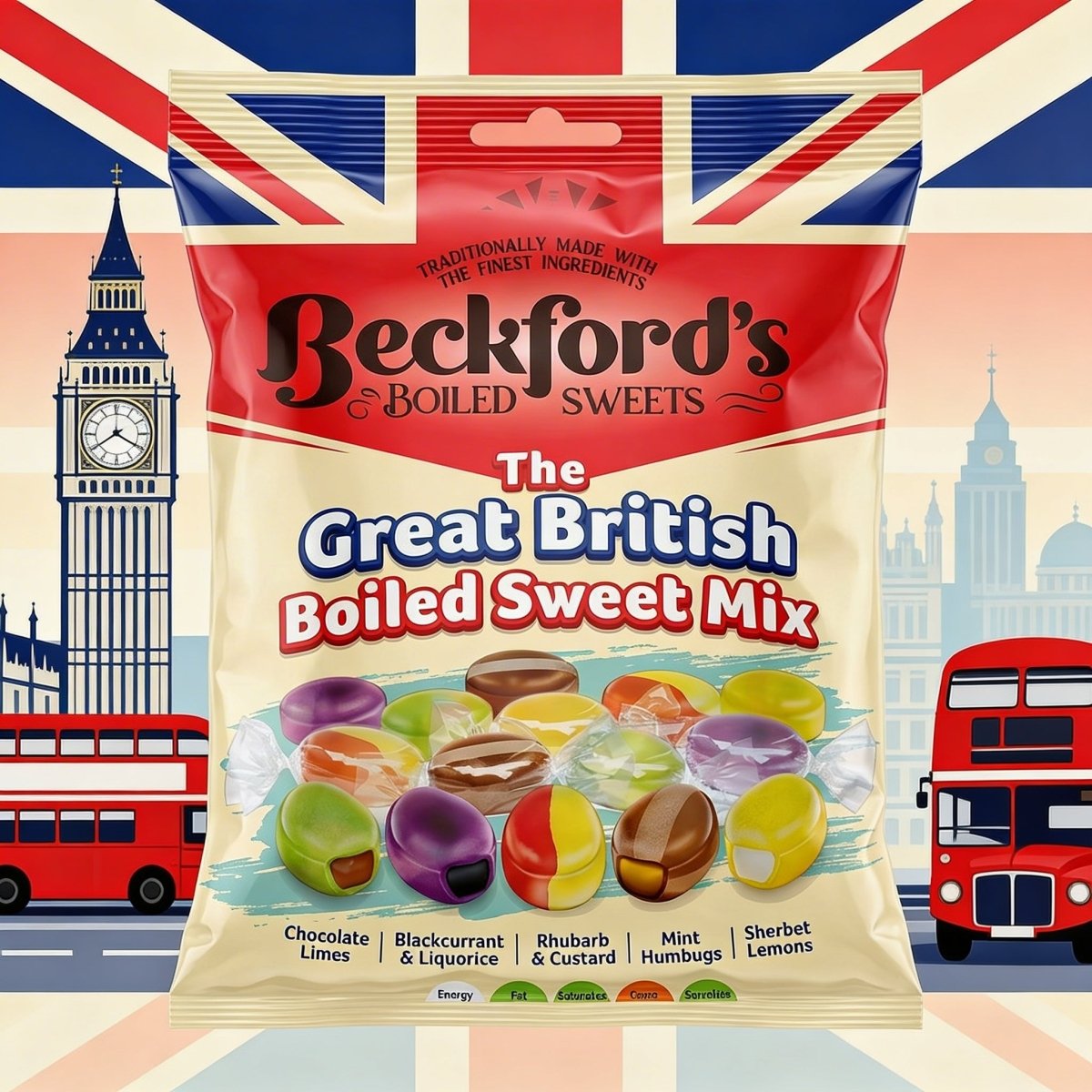 Beckfords The Great British Boiled Sweet Mix Bag 200g — Happy Candy UK LTD