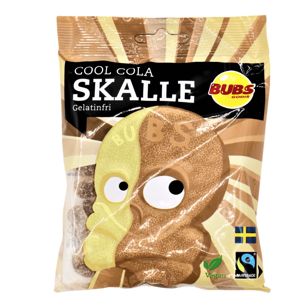 Bubs Cool Cola Skulls Bag 90g — Happy Candy UK LTD