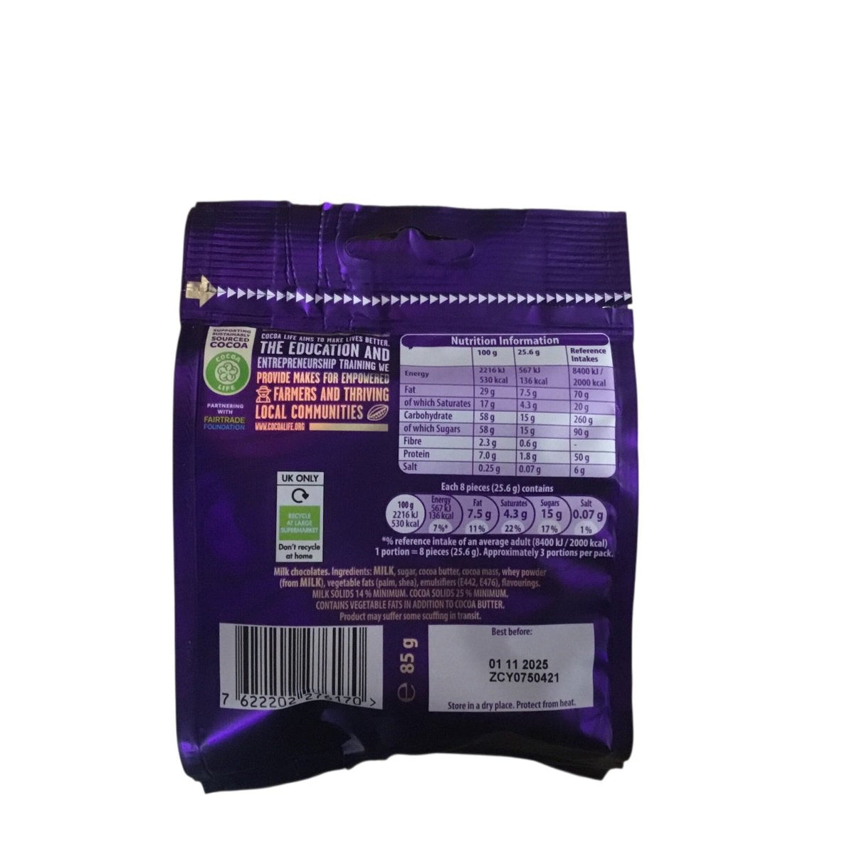 Cadbury Dairy Milk Twirl Bites Chocolate Bag 95g - Happy Candy UK LTD