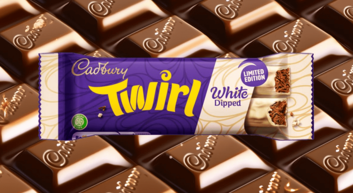 Cadbury Twirl WHITE DIPPED LIMITED EDITION Chocolate Bar 43g CLEARANCE ...