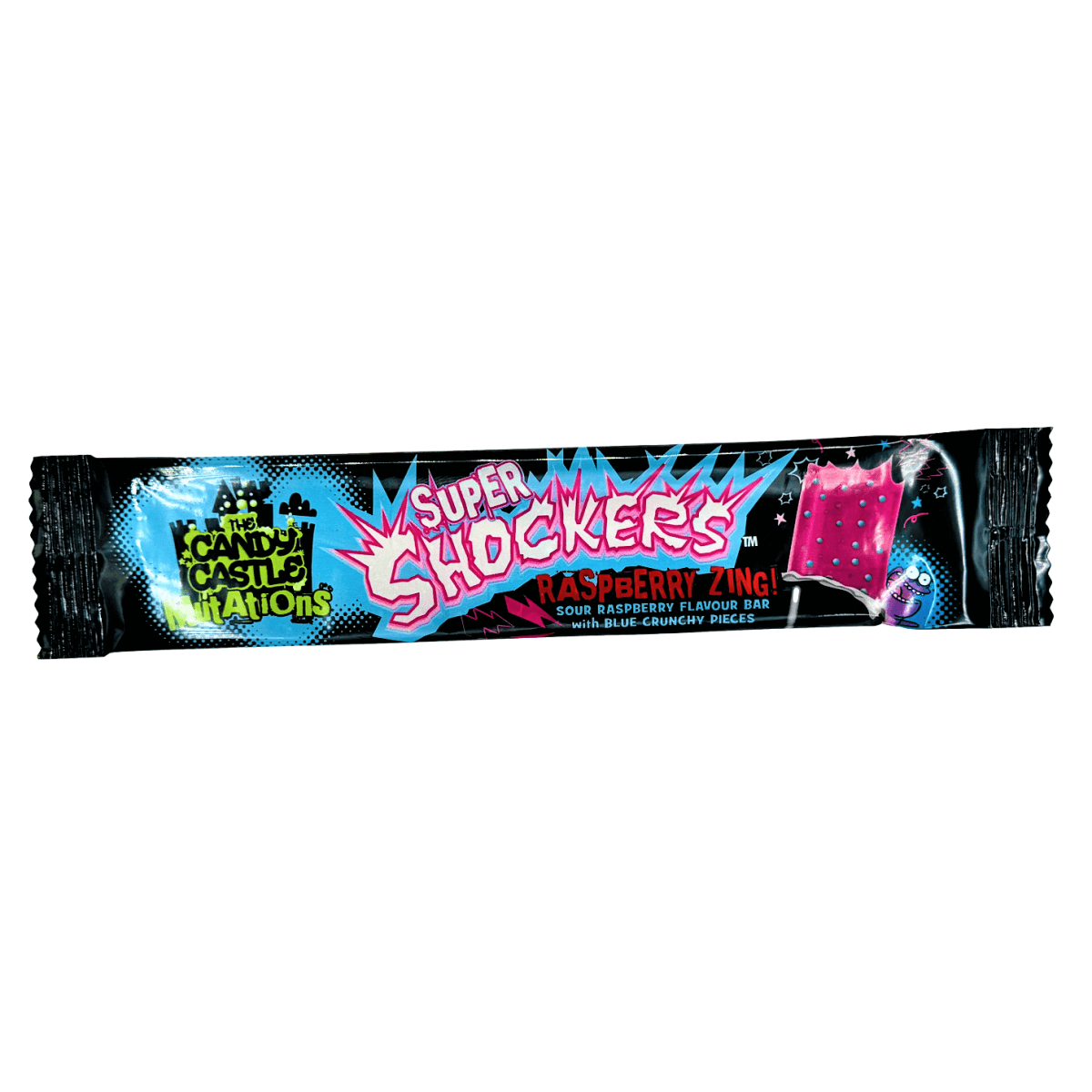 Candy Castle Mutations Raspberry Zing Shockers Bar 22g — Happy Candy UK LTD