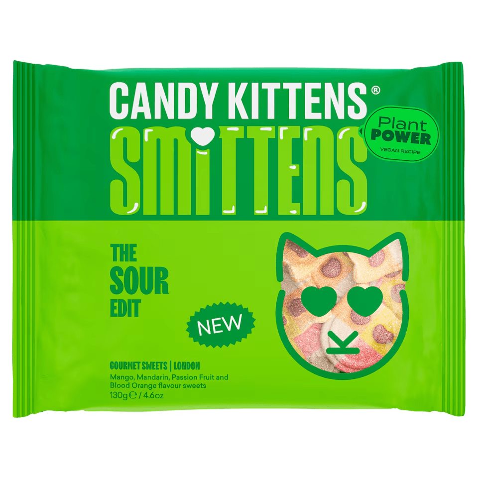 Candy Kittens Smittens Sour Edit Vegan Gourmet Sweets 130g — Happy ...