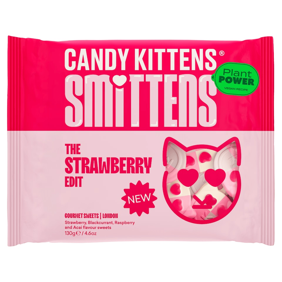Candy Kittens Smittens Strawberry Edit Vegan Gourmet Sweets 130g ...