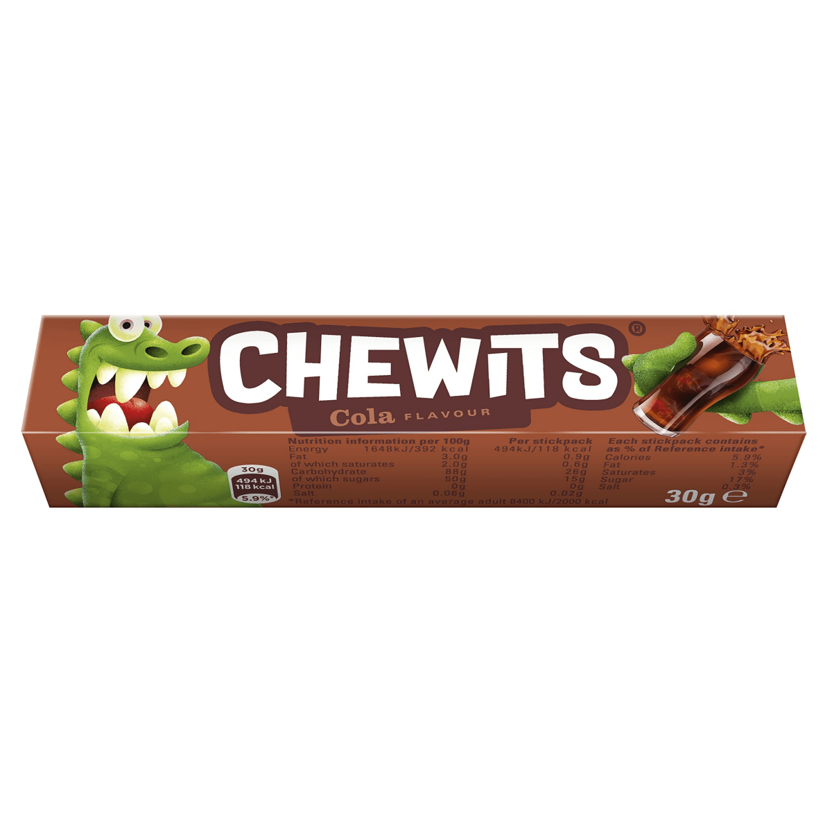 Chewits COLA Flavour Stick Pack 30g — Happy Candy UK LTD