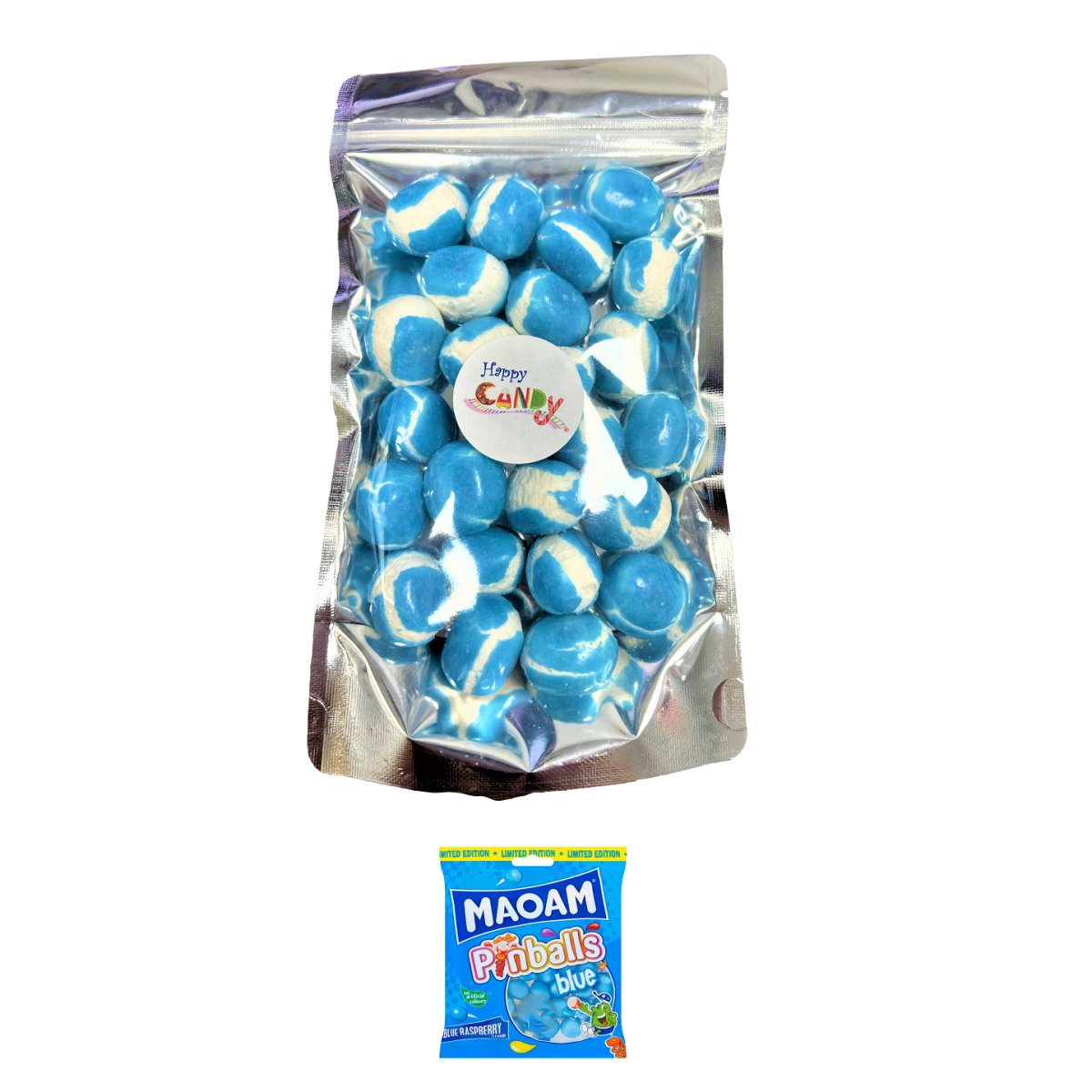 Freeze Dried Maoam Pinballs BLUE RASPBERRY Limited Edition 25 Piece ...