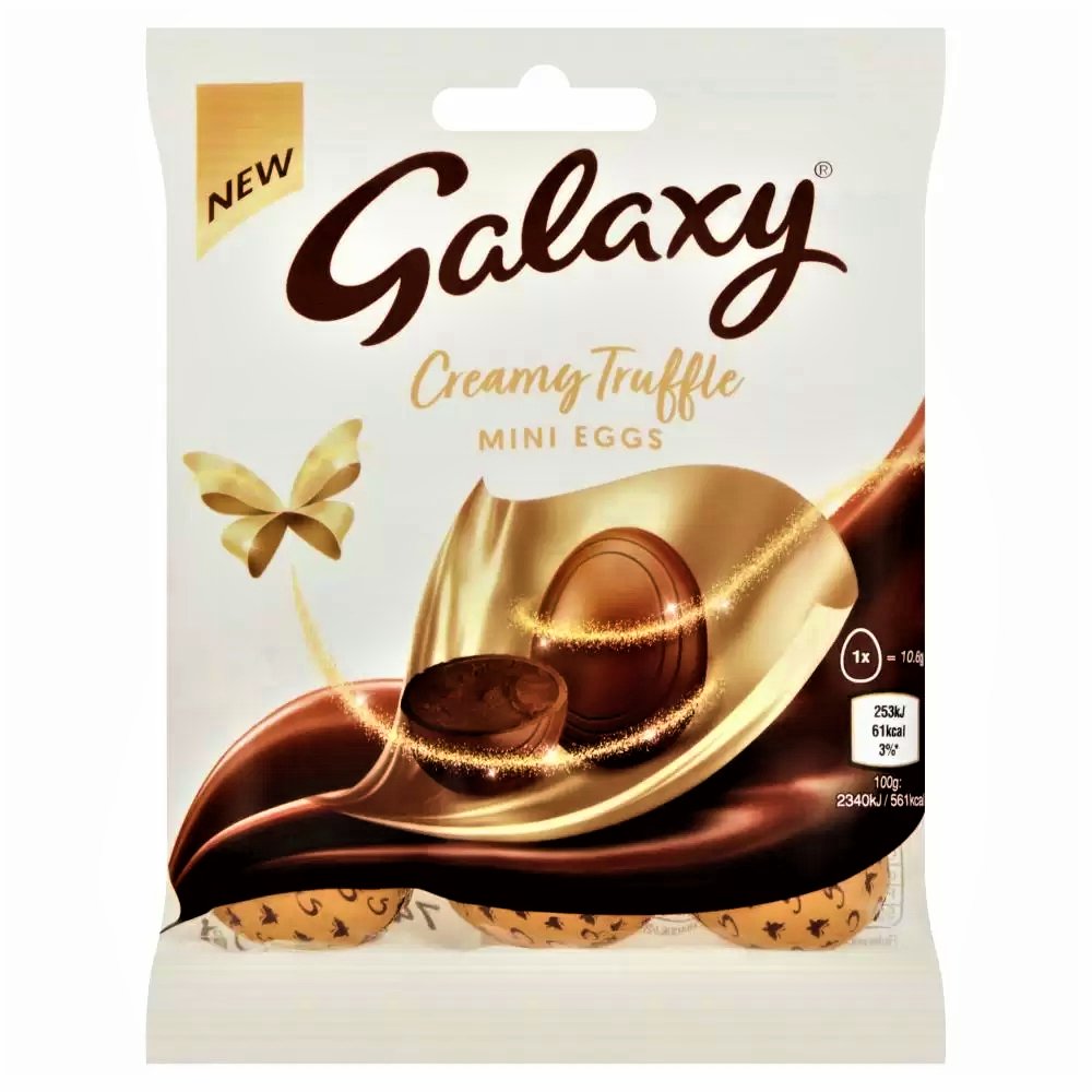 Galaxy Creamy Truffle Milk Chocolate Easter Mini Eggs Bag 74g — Happy ...