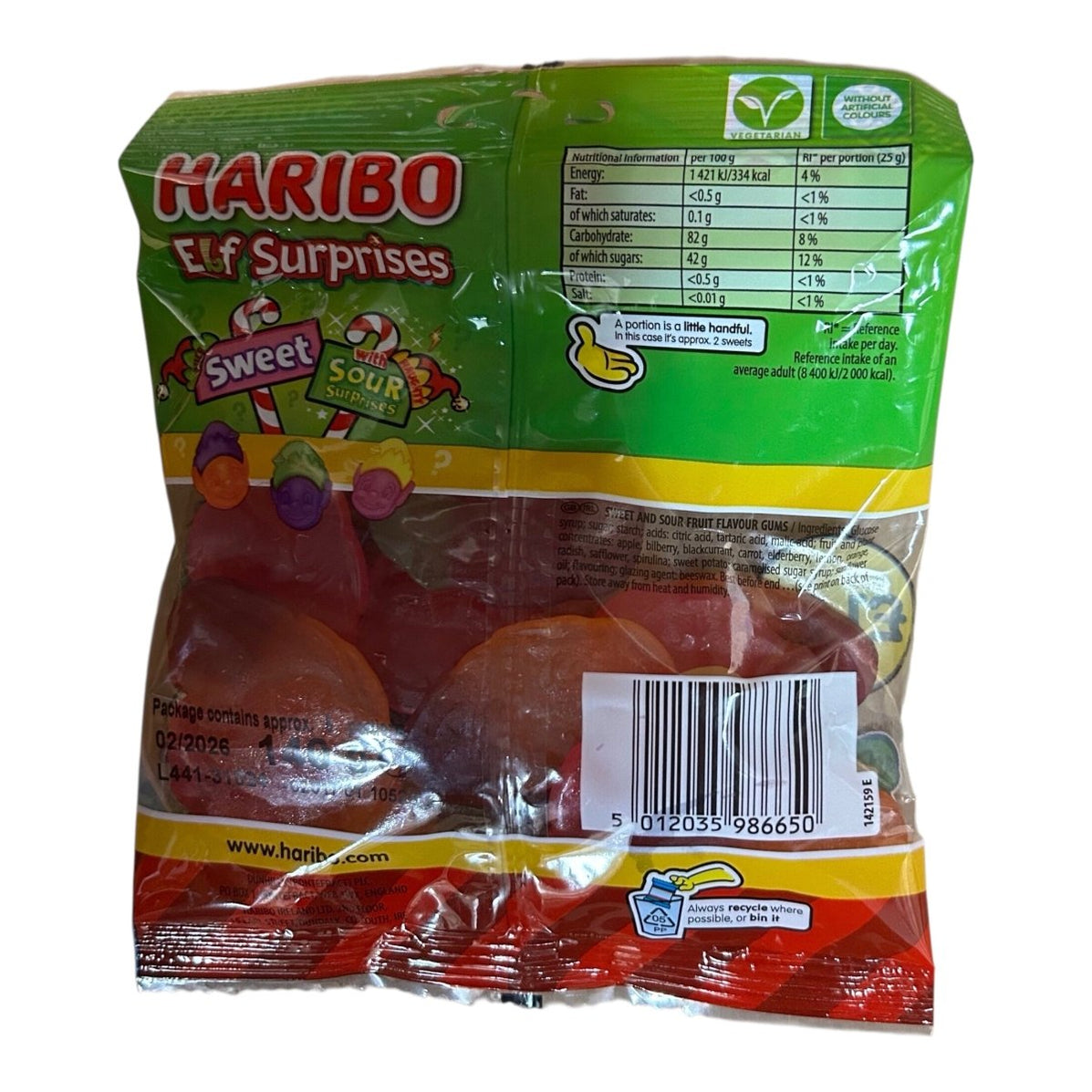 Haribo Elf Surprises Share Bag Limited Edition 140g — Happy Candy UK LTD