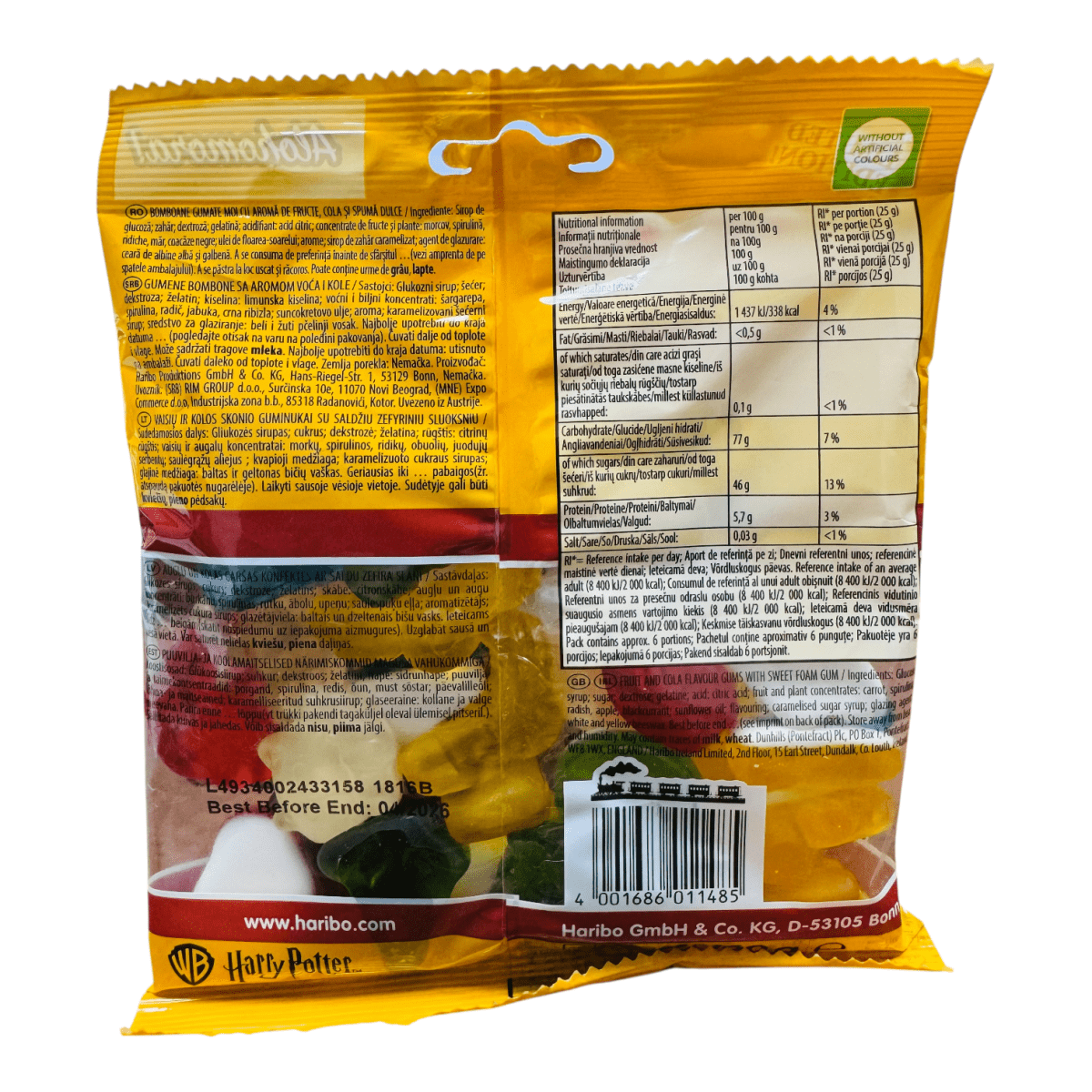 Haribo HARRY POTTER Hermione LIMITED EDITION Sweets Share Bag 160g ...