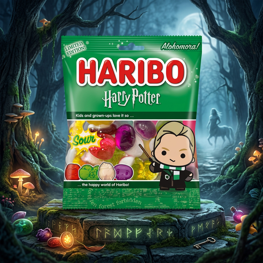 Haribo HARRY POTTER LIMITED EDITION Draco Malfoy Sweets Share Bag 160g ...