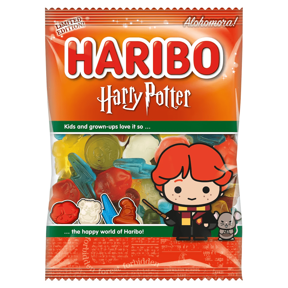 Haribo HARRY POTTER Ron Weasley LIMITED EDITION Sweets Share Bag 160g ...