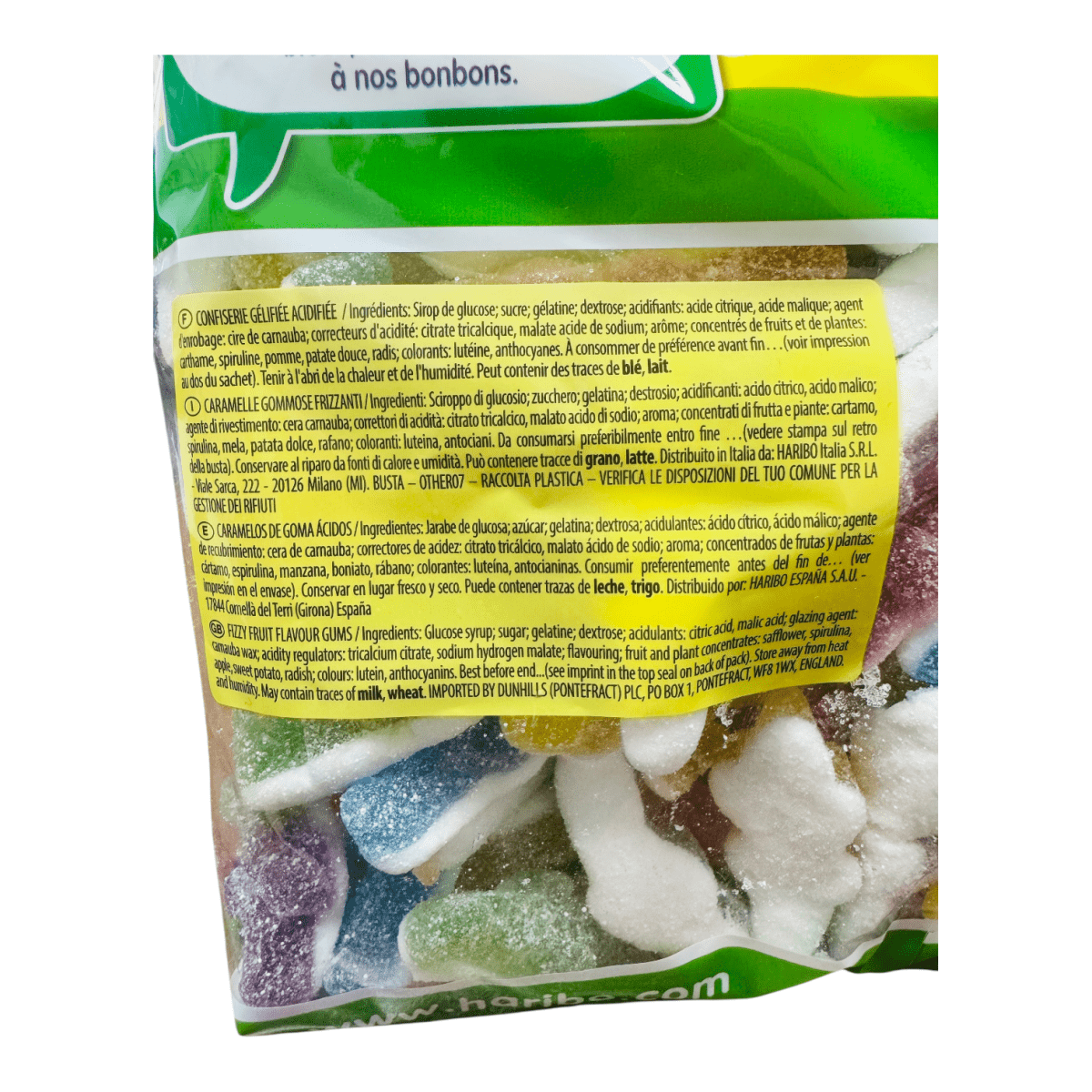Haribo International CROCO PIK FIZZY 1KG (FRANCE) — Happy Candy UK LTD