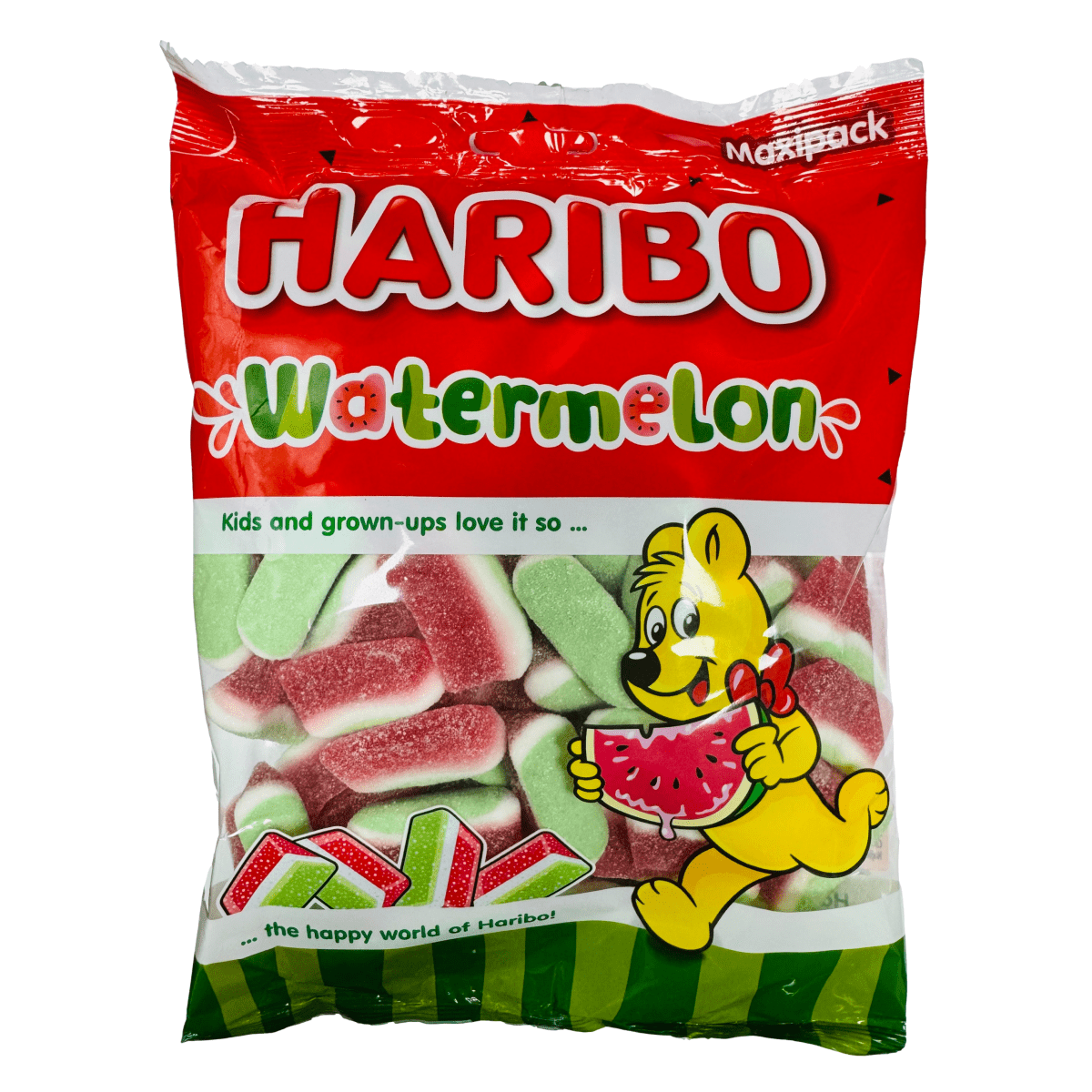 Haribo International FIZZY WATERMELON 500g Maxi Pack (FRANCE) — Happy ...