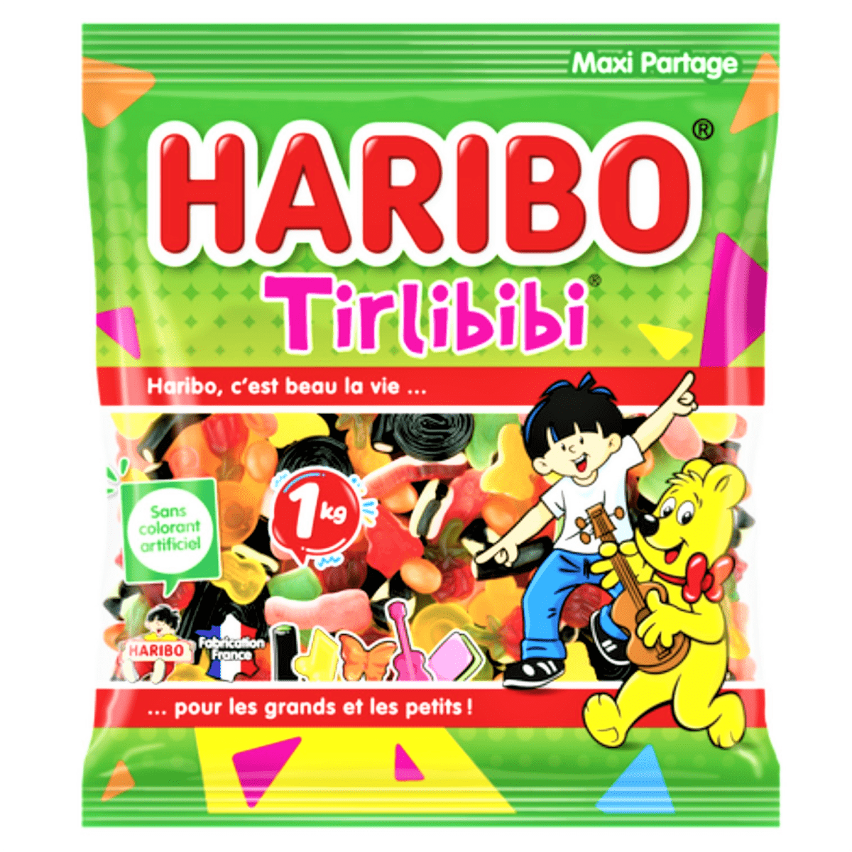 Haribo International TIRLIBIBI 1KG Maxi Pack (FRANCE) - Happy Candy UK LTD