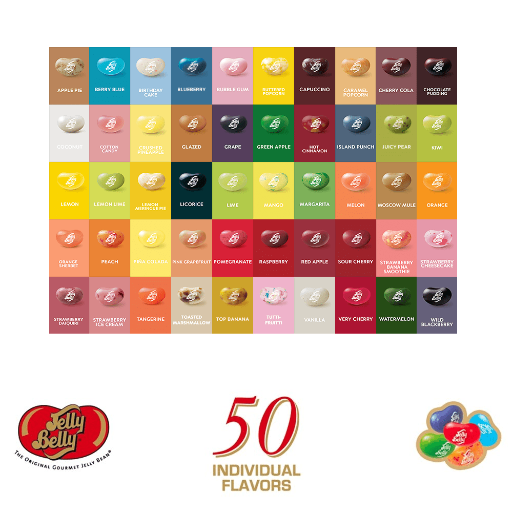 Jelly Belly® Mini Jelly Bean Machine + 1kg 50 Flavour Bag — Happy Candy ...