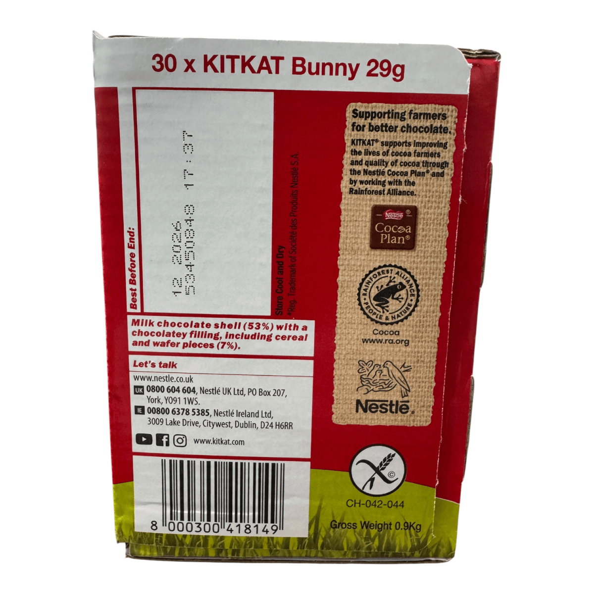 Kit Kat Bunny Milk Chocolate Easter Figure BULK BOX 30x29g — Happy ...