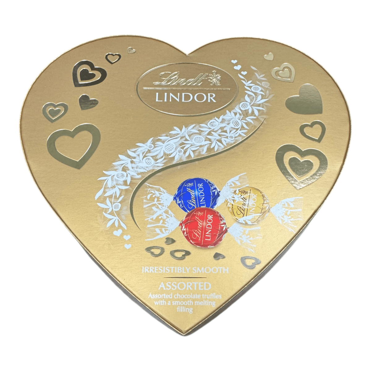 Lindt Lindor Assorted Chocolate Truffles Heart Gift Box 200g — Happy ...