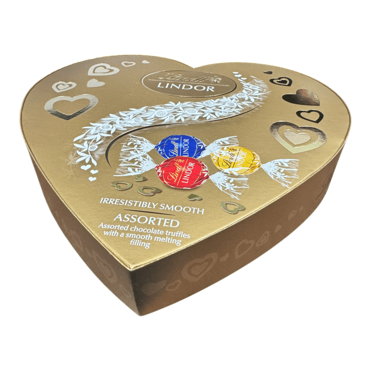 Lindt Lindor Assorted Chocolate Truffles Heart Gift Box 200g — Happy ...