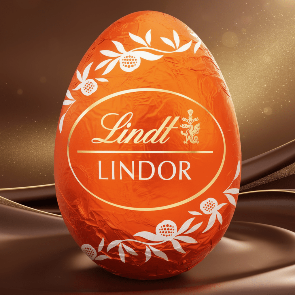 Lindt Lindor Filled Orange Chocolate Easter Egg 28g — Happy Candy UK LTD