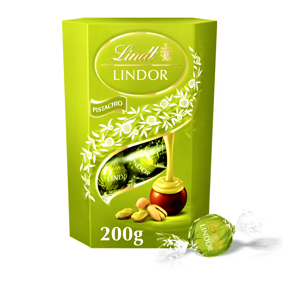 Lindt Lindor PISTACHIO Chocolate Truffles Gift Box 200g — Happy Candy ...