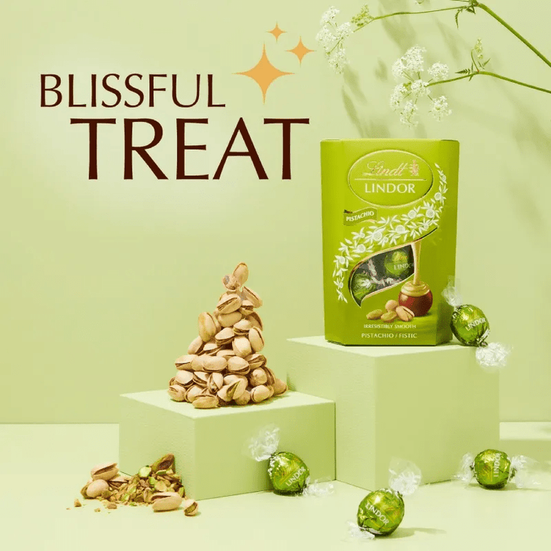 Lindt Lindor PISTACHIO Chocolate Truffles Gift Box 200g — Happy Candy ...