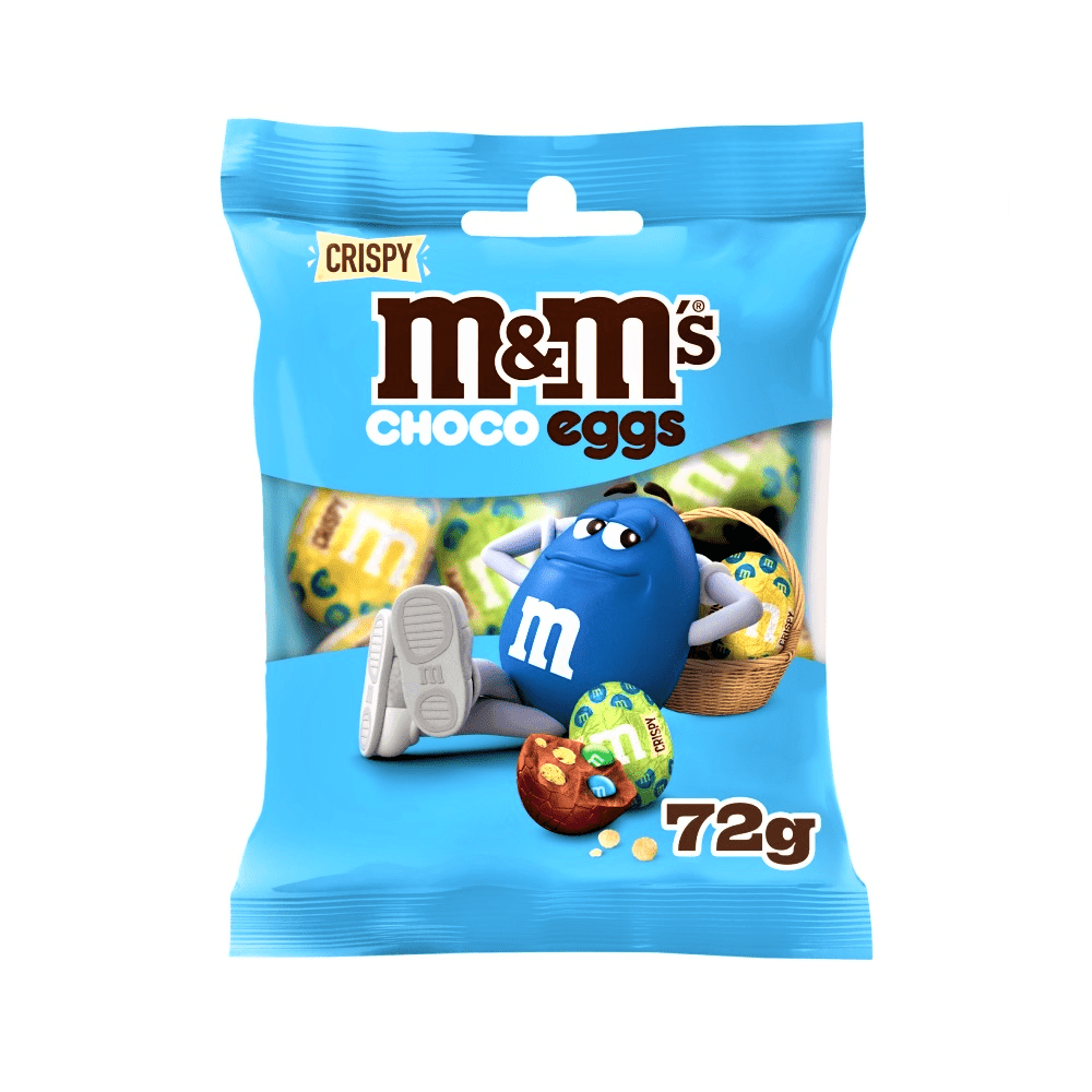 M&M's Crispy Milk Chocolate Chocolate Easter Mini Eggs Bag 72g — Happy ...