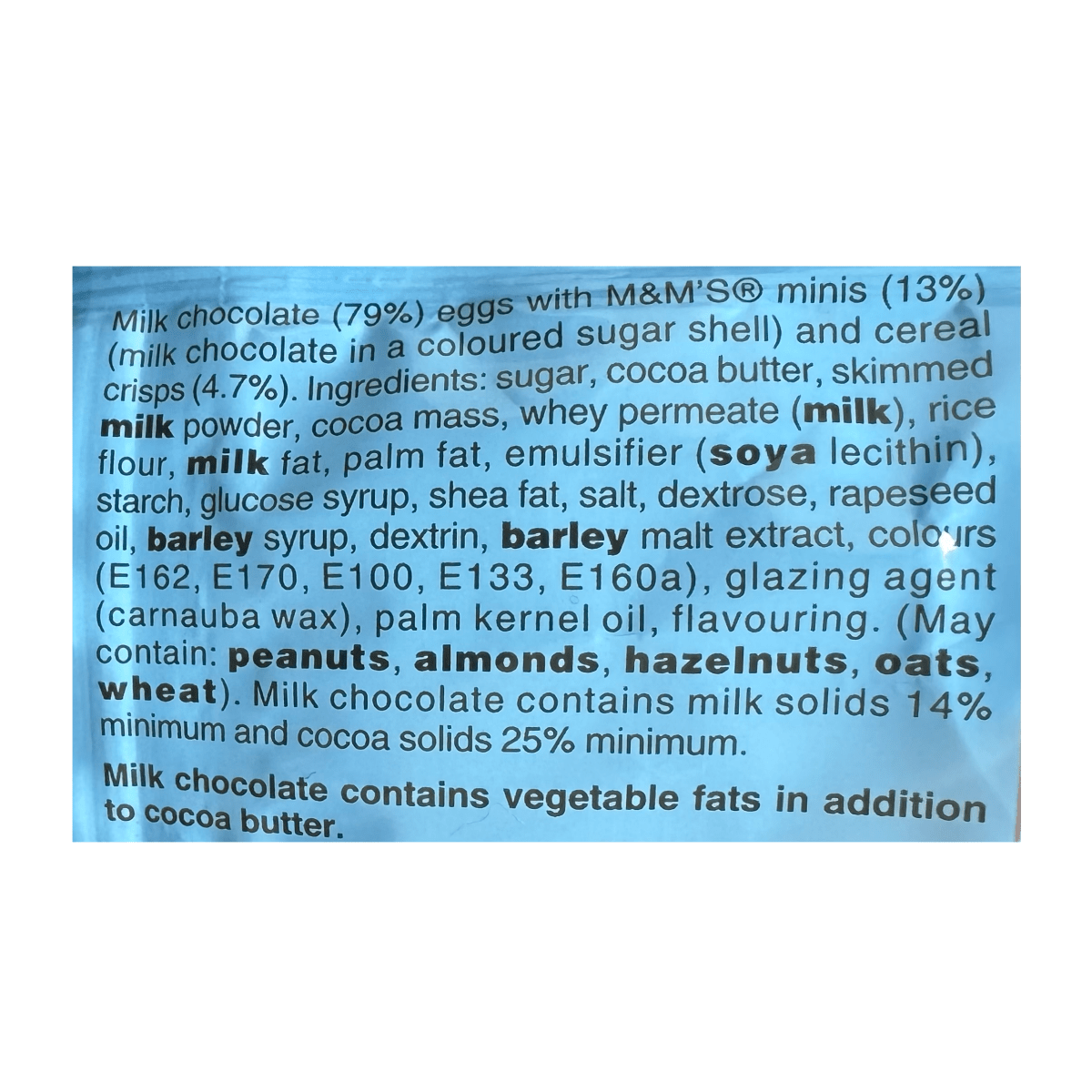 M&M's Crispy Milk Chocolate Chocolate Easter Mini Eggs Bag 72g — Happy ...