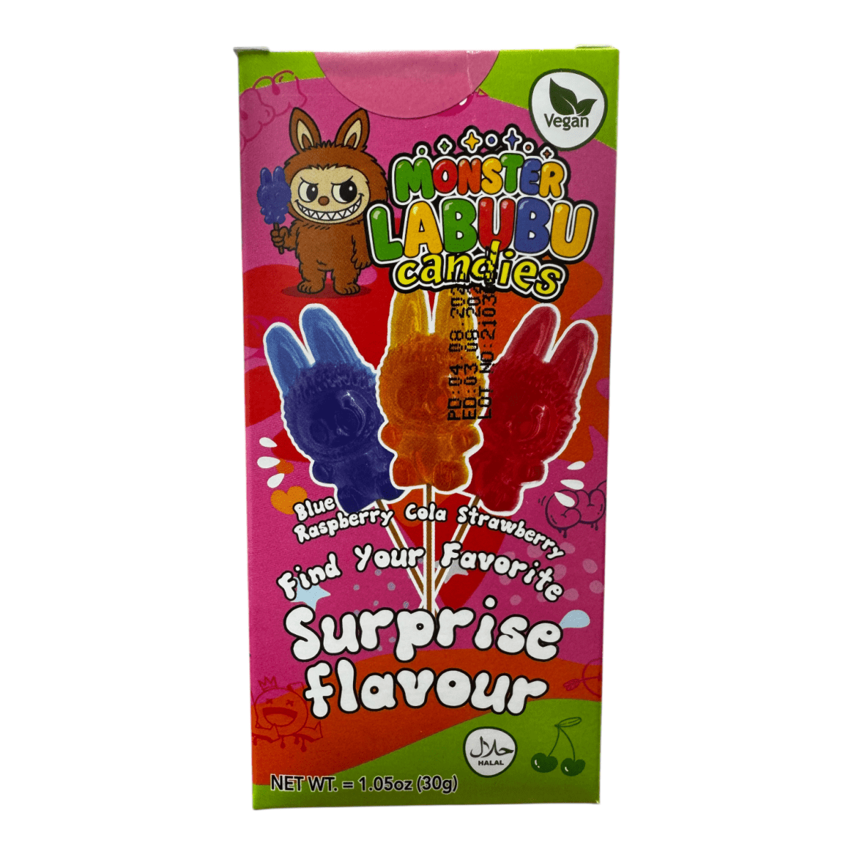 Monster Labubu Surprise Flavour Lollipop 30g — Happy Candy UK LTD