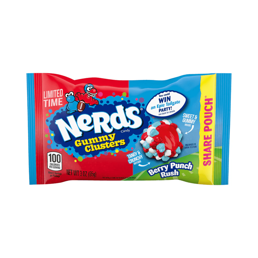 Nerds Gummy Clusters Berry Punch Rush LIMITED EDITION 85g — Happy Candy ...