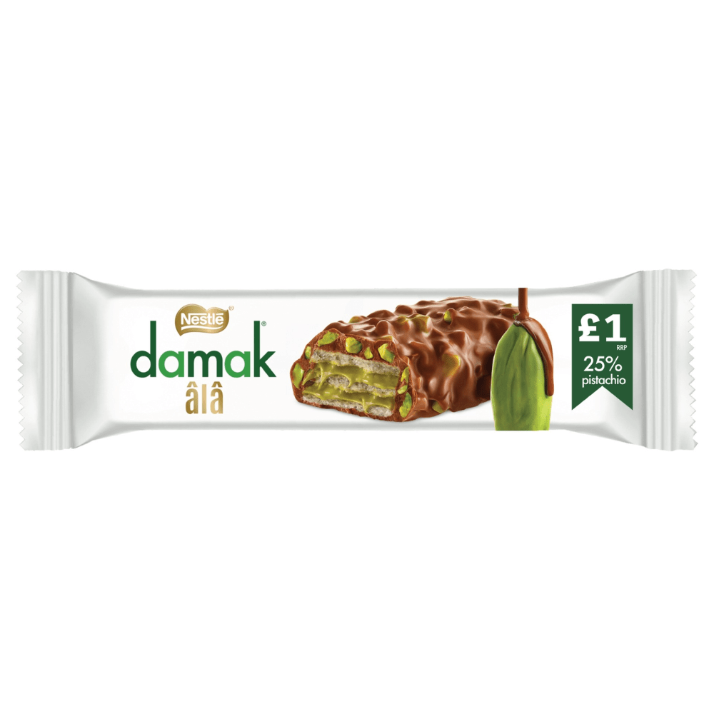 Nestle Damak Ala Milk Chocolate Pistachio Wafer Bar 30g — Happy Candy ...