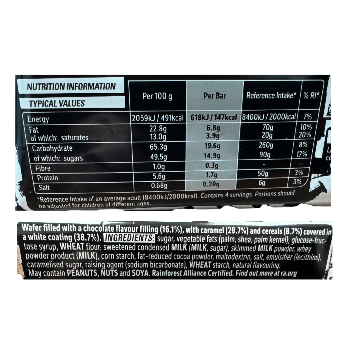 Nestle Lion Bar Black & White 4 Pack Chocolate Bars (4x30g) — Happy ...