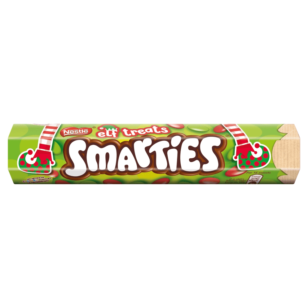 Nestle Smarties Elf Treats Milk Chocolate Giant Tube 120g — Happy Candy ...