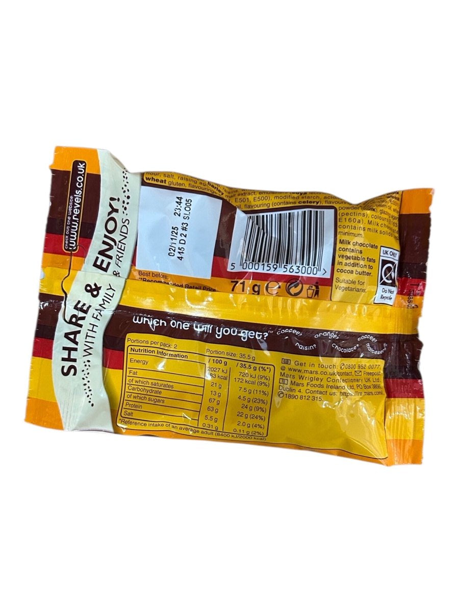 Revels Milk Chocolate Share Bag 71g — Happy Candy UK LTD