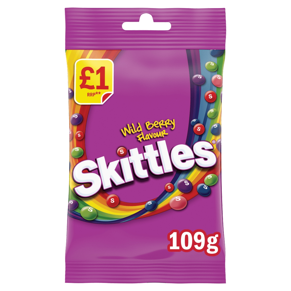 Skittles Wild Berry Share Bag 109g — Happy Candy UK LTD