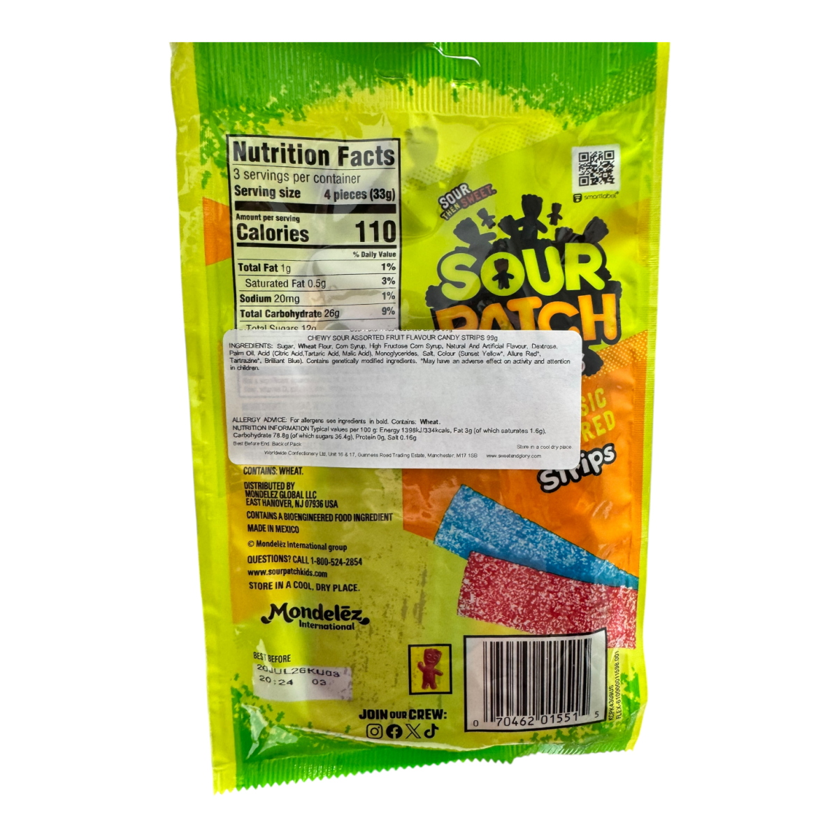 Sour Patch Kids Assorted Strips (USA) 99g — Happy Candy UK LTD