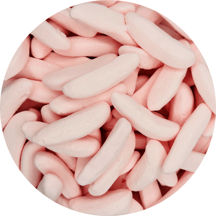 Sour Strawberry Mallow Foam Bananas — Happy Candy UK LTD