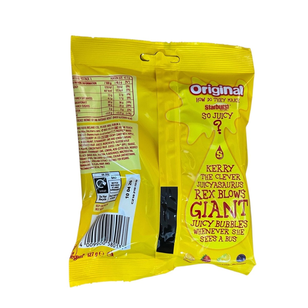 Starburst Original Fruity Chews Share Bag 127g — Happy Candy UK LTD