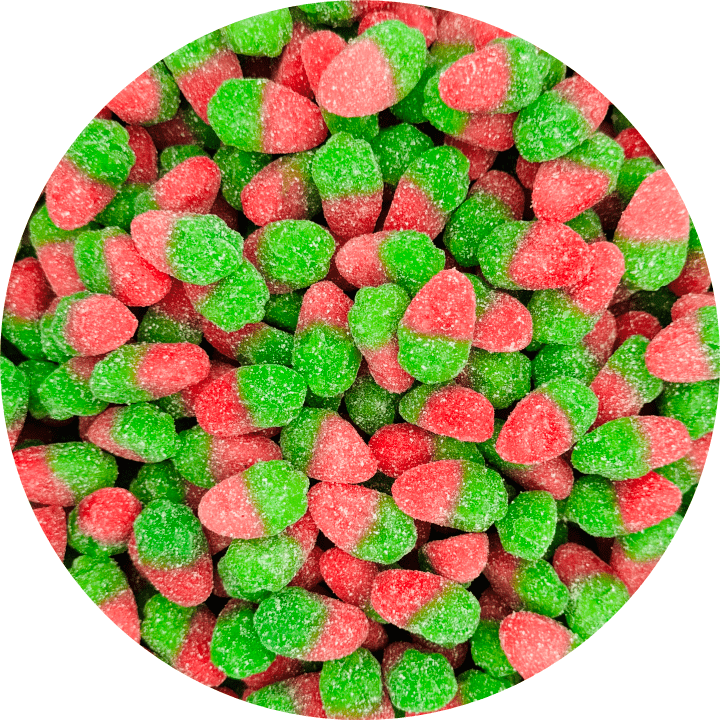 Super Fruity Mini Fizzy Strawberries — Happy Candy UK LTD