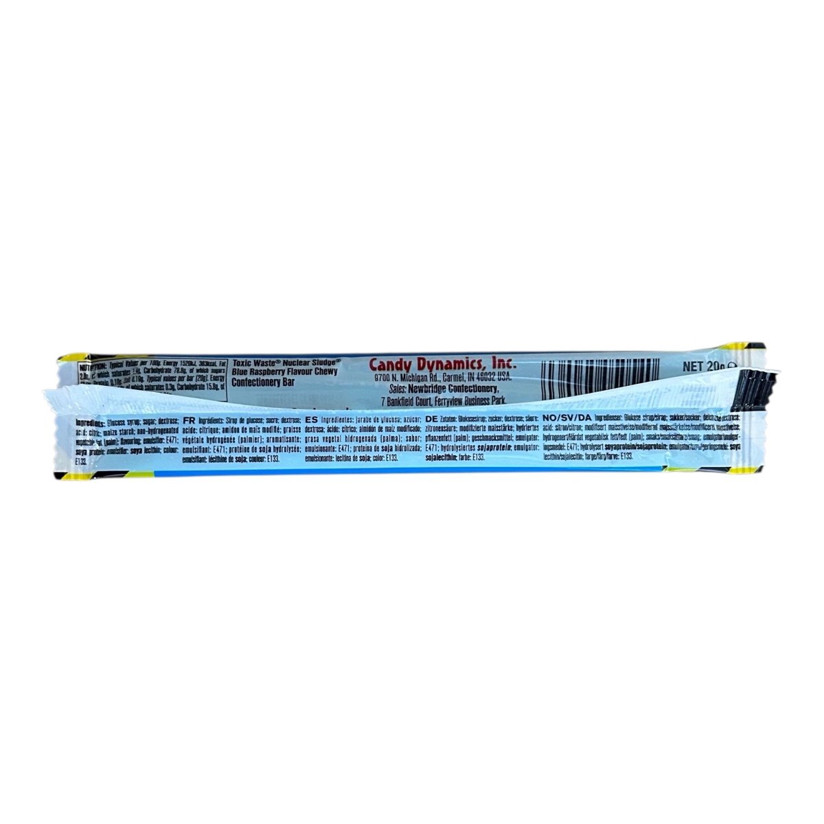 Toxic Waste Blue Raspberry Chew Bar 20g — Happy Candy UK LTD