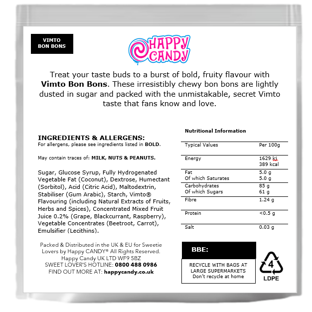 Vimto Bon Bons By Happy Candy — Happy Candy UK LTD