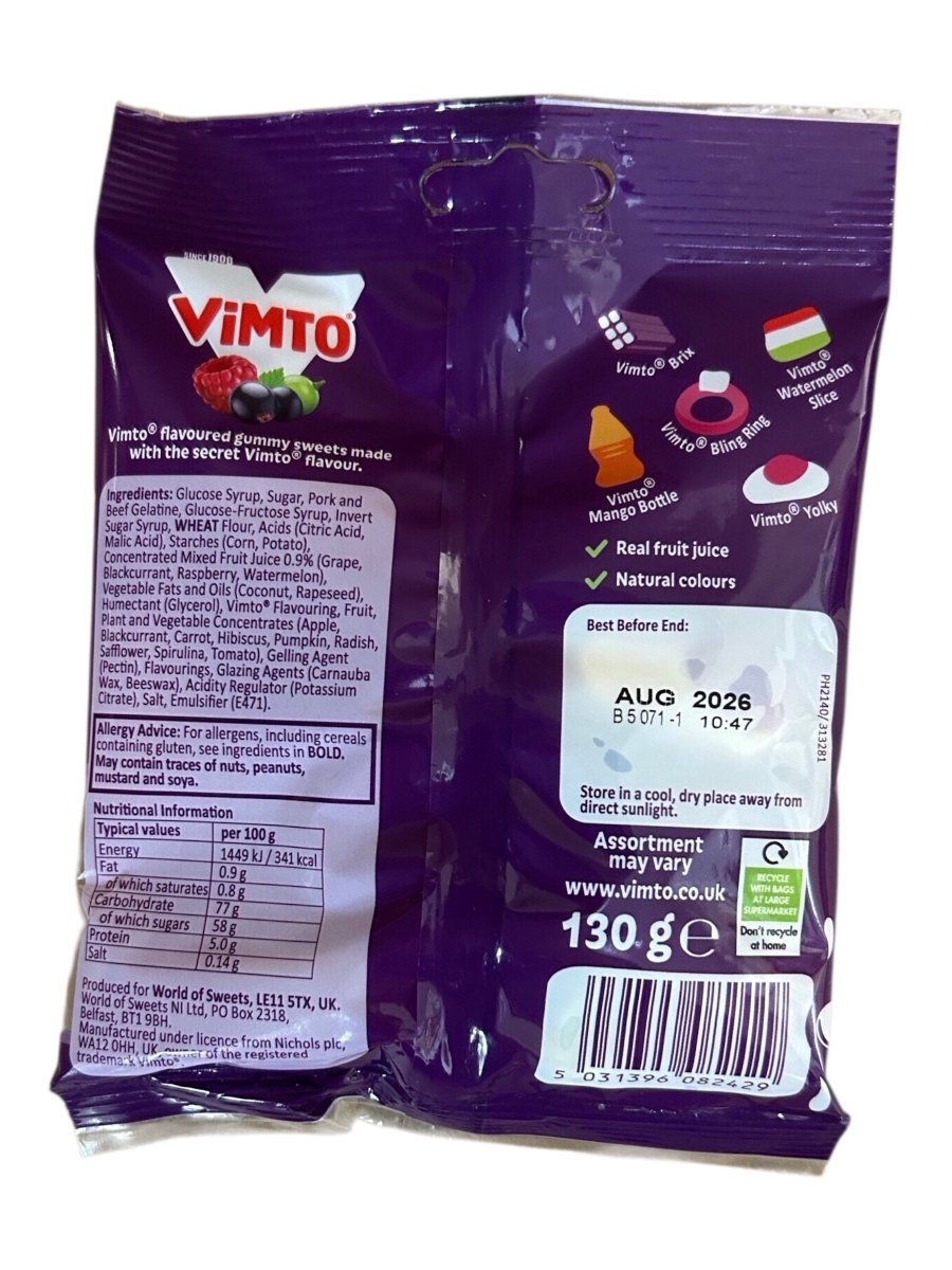 Vimto Juicy Mix Ups Share Bags 130g — Happy Candy UK LTD