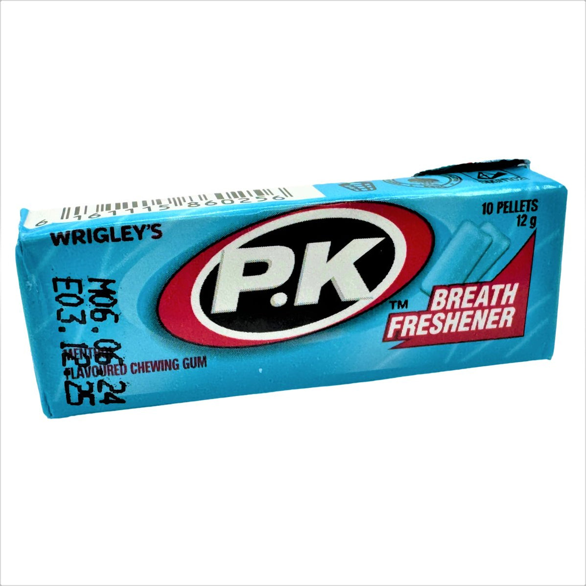 Wrigley's P.K Menthol Chewing Gum 10 Pellets 12g — Happy Candy UK LTD