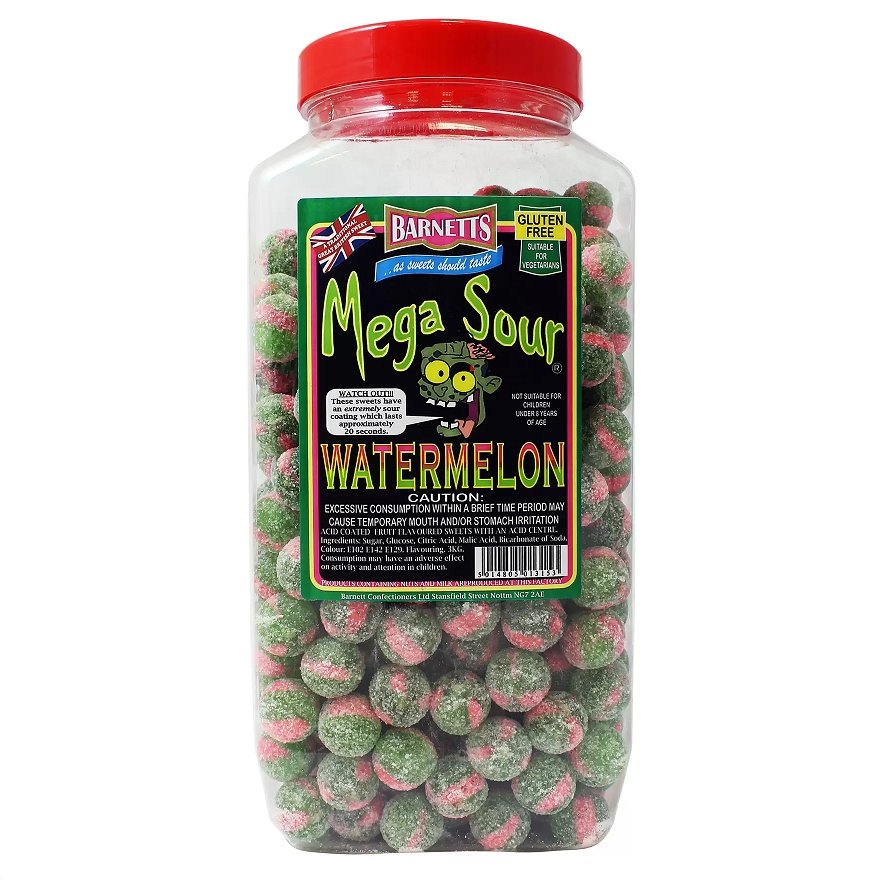 Barnetts Mega Sour Watermelon — Happy Candy UK LTD