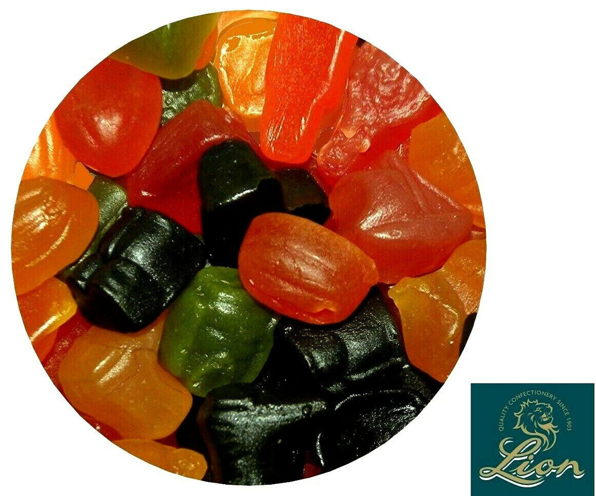 Lion Midget Gems, Licorice Gums, Football Gums, Poor Bens, Wine gums ...