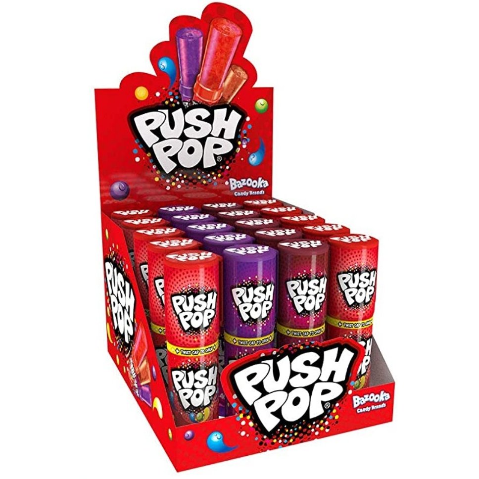 Bazooka Push Pop (1 x15g) — Happy Candy UK LTD