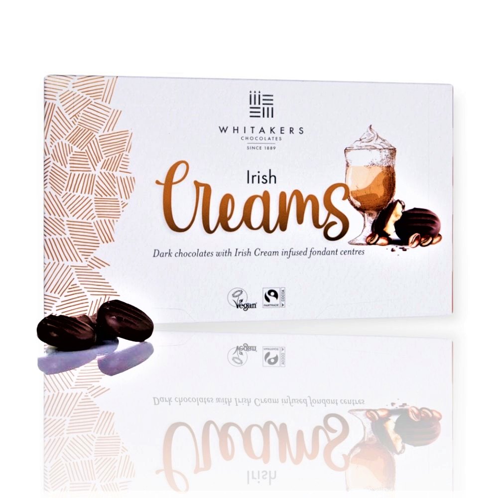 Whitakers Dark Chocolate Irish Creams Fondant Creams Gift Box 150g ...